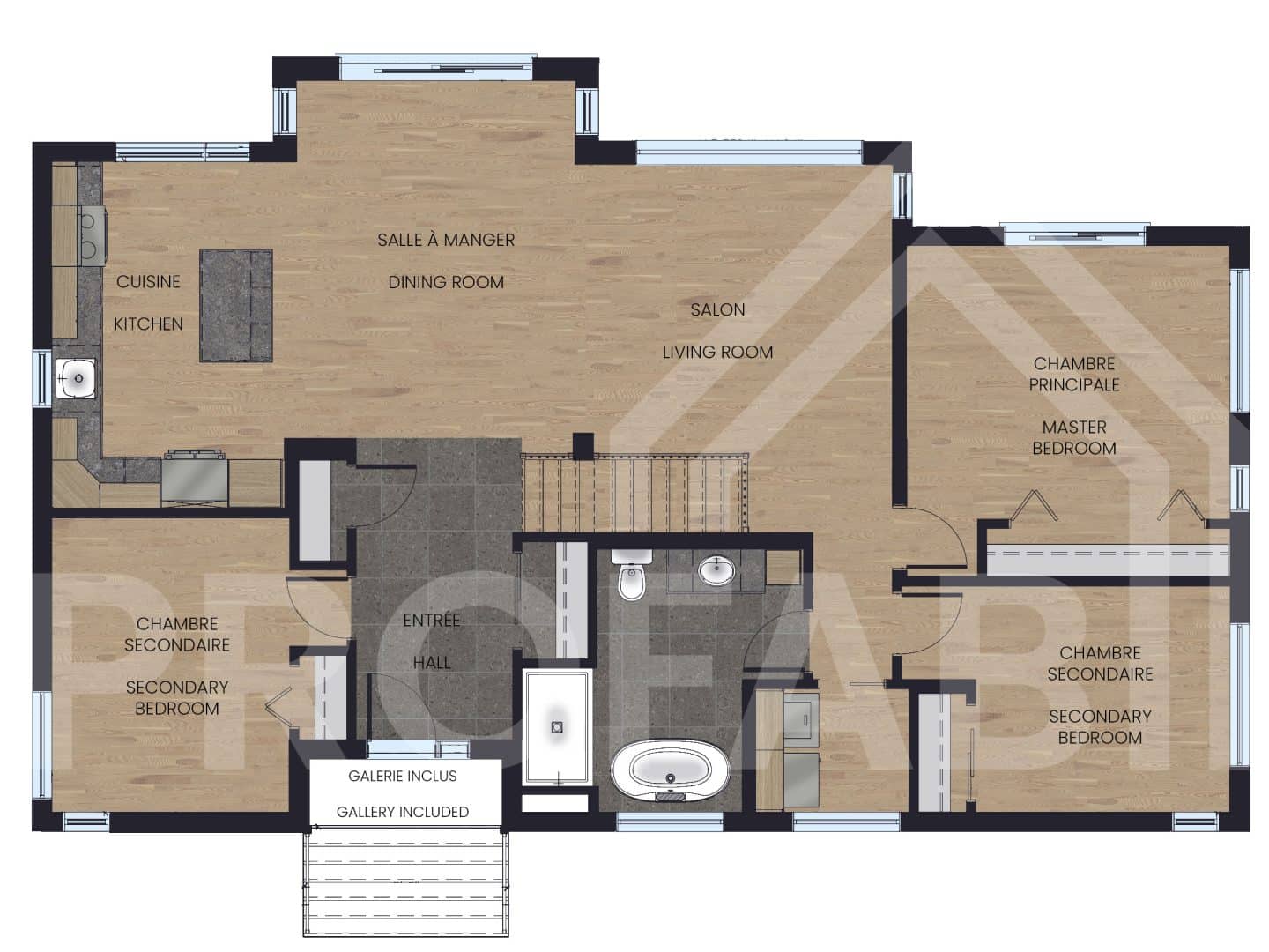 Esplanade | Chalet méditerranéen moderne | ProFab