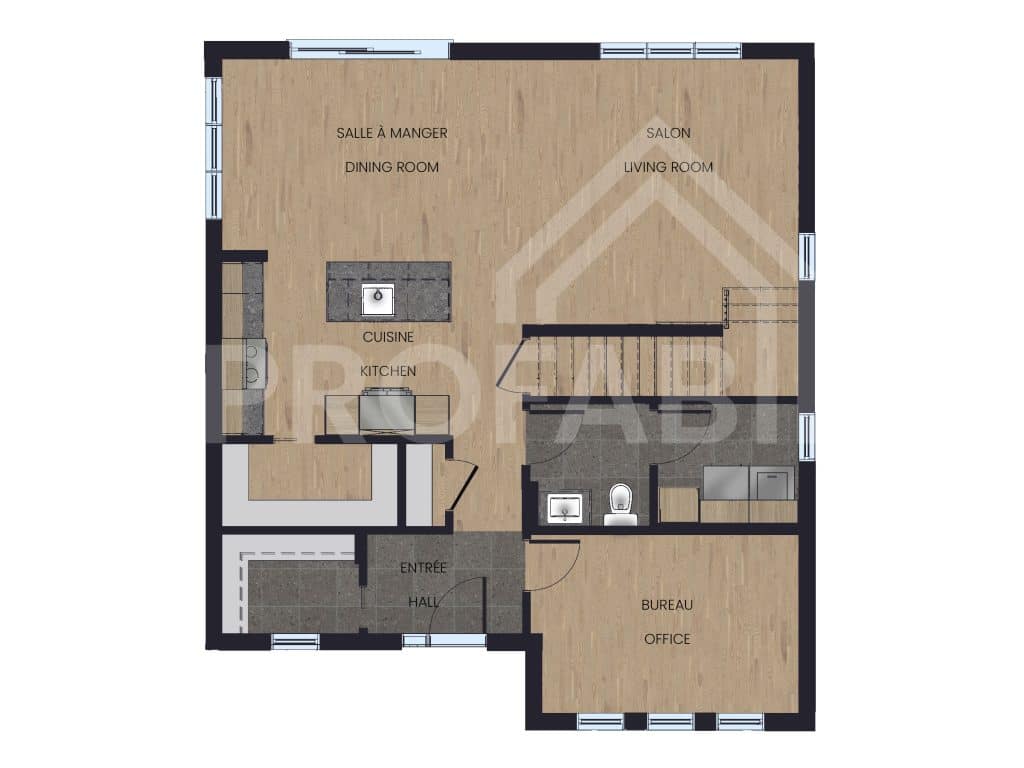 Edena | Maison Farmhouse moderne | ProFab