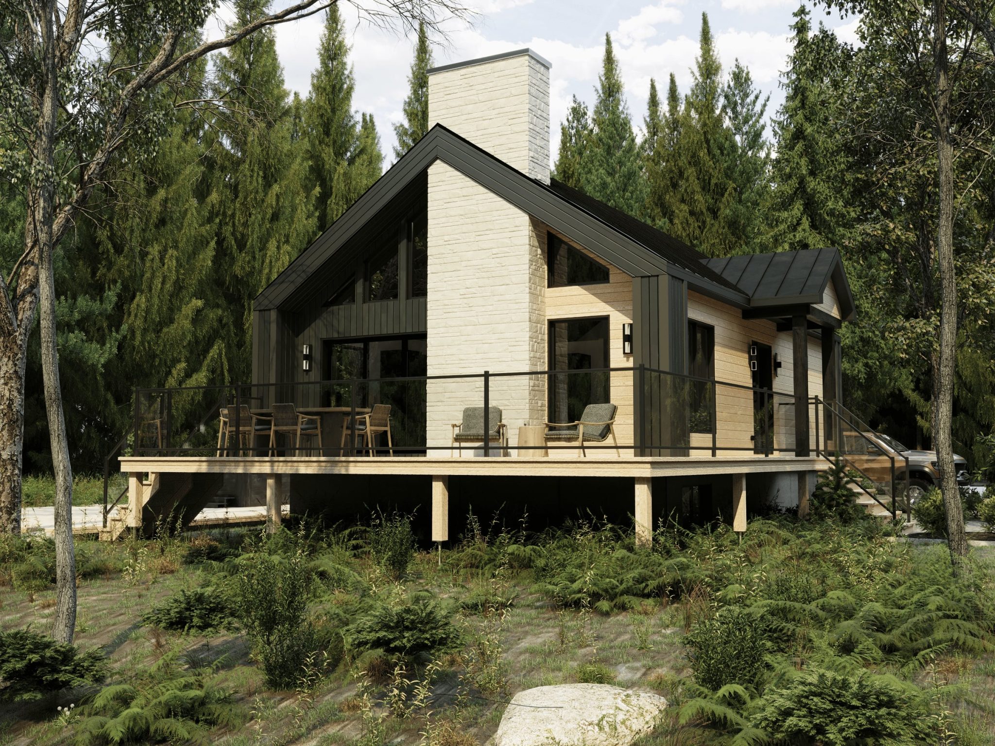 Découvrez nos maisons de style chalet | ProFab